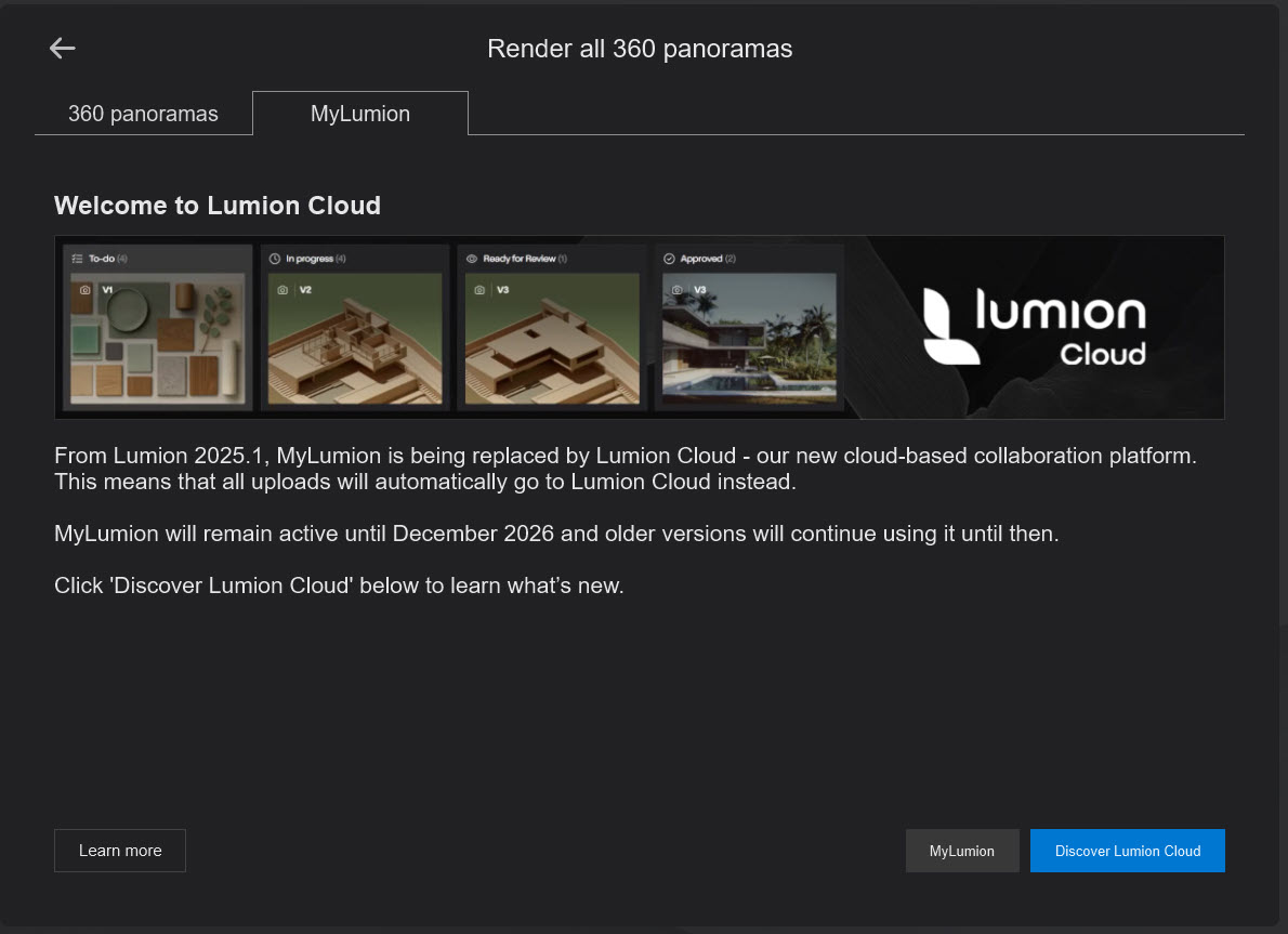 MyLumion Phasing Out – Lumion - User Support